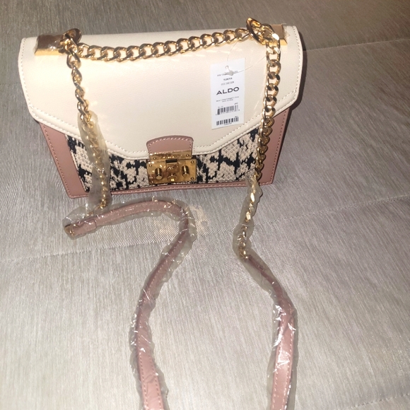 Aldo | Bags | Aldo Pink Snake Crossbody Purse | Poshmark